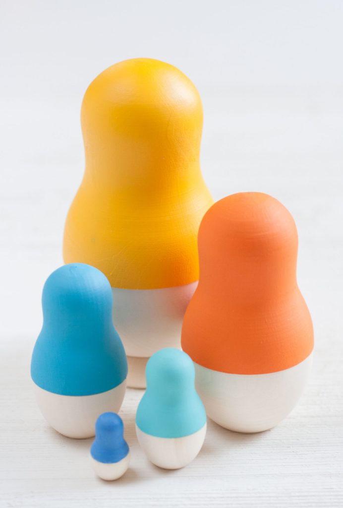 DIY MODERN NESTING DOLLS — Bit & Bauble