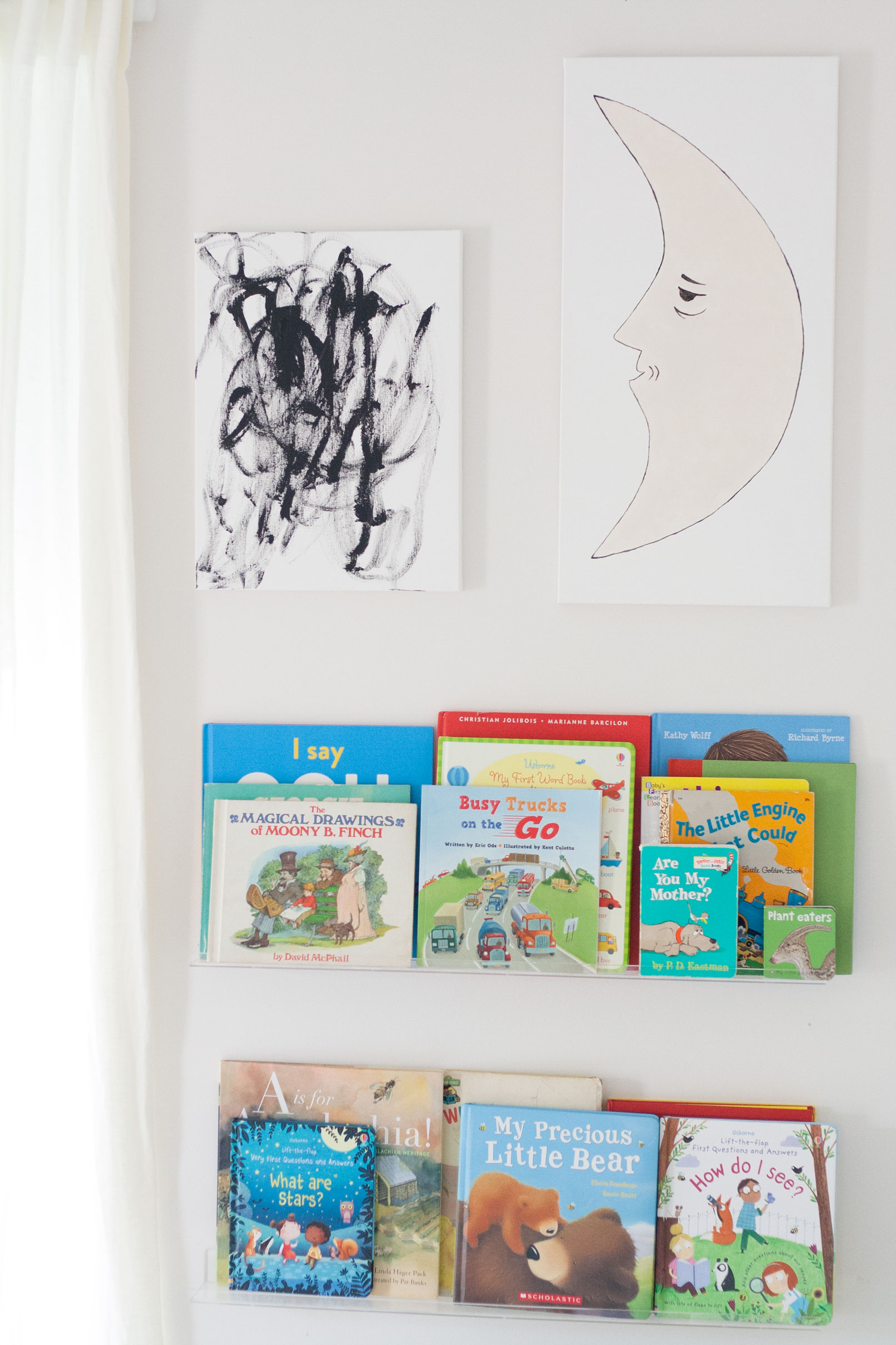 DIY NURSERY ART PAINTING WITH A TODDLER Bit Bauble