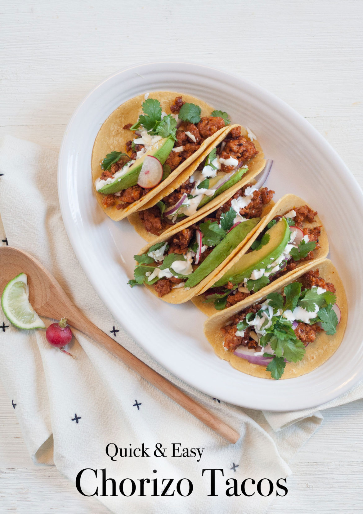 Easy Chorizo Tacos - Bit & Bauble