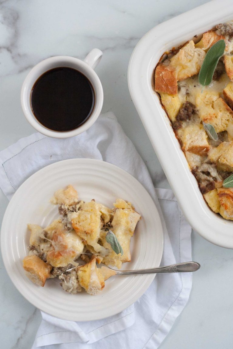 Breakfast Sausage Strata - Bit & Bauble
