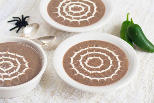 Spiderweb Black Bean Soup - Bit & Bauble