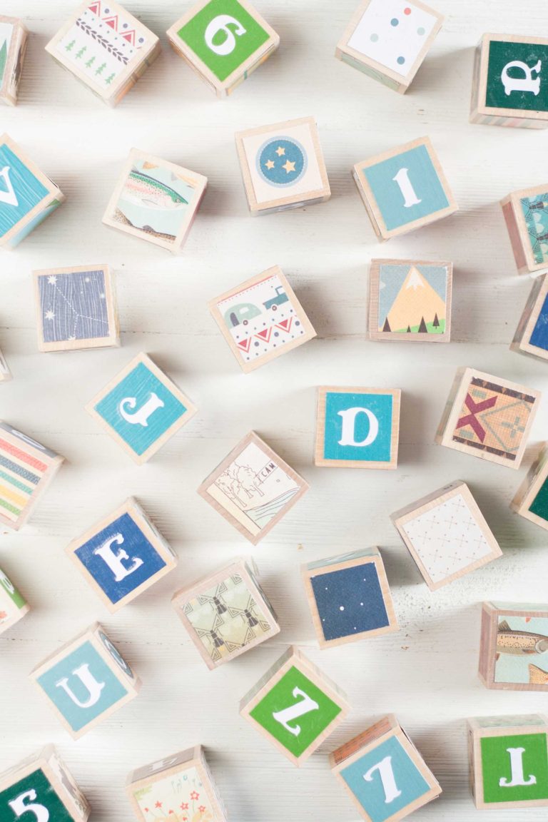 DIY WOODEN BABY BLOCKS - Bit & Bauble